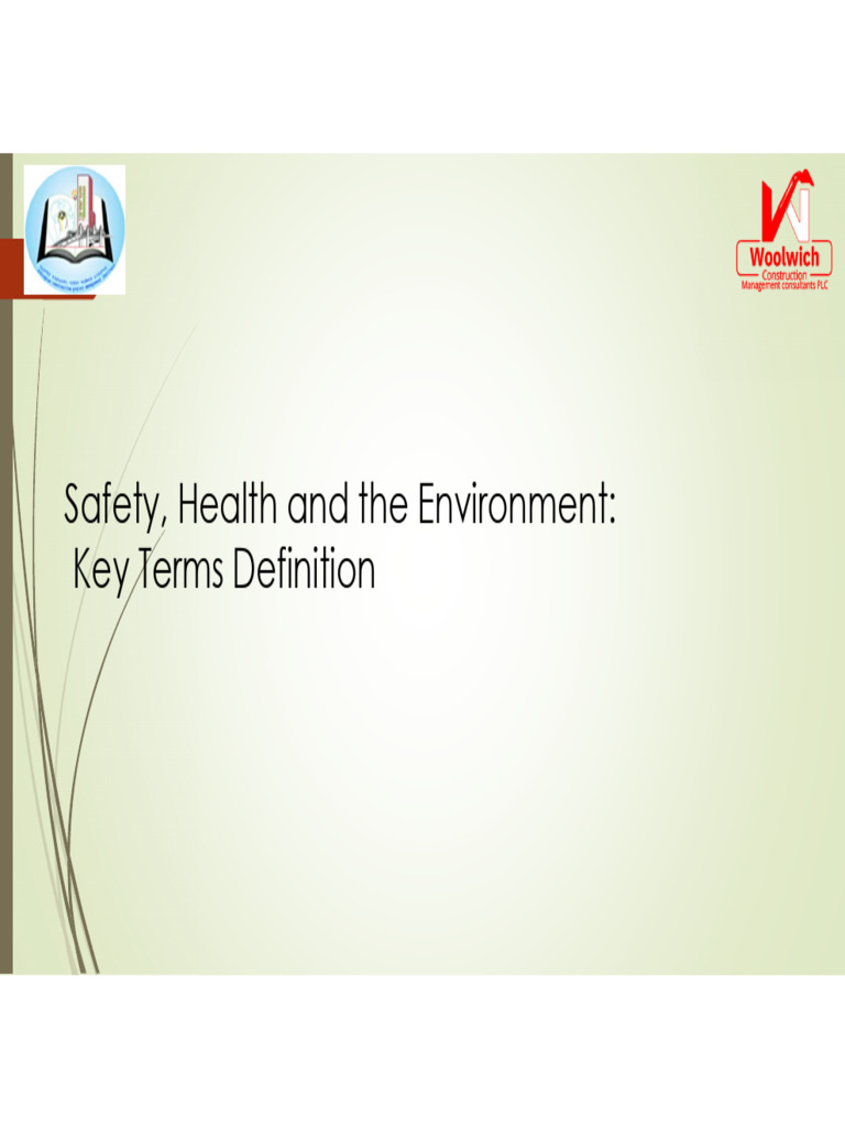 4 Safety and Health Key Terms Definition | PDF | Hazards | Risk
