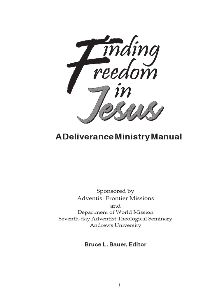 Finding Freedom in Jesus - Final Version | PDF | Jesus | Deliverance ...