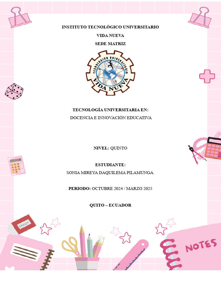 Daquilema Pilamunga Sonia Mireya | PDF | Evaluación | Plan de estudios