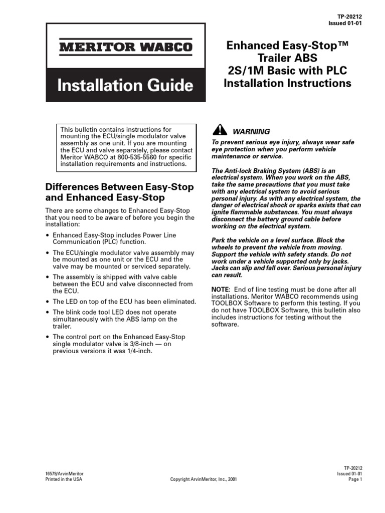 Abs Wabco Manutec3 | PDF | Anti Lock Braking System | Electrical Connector