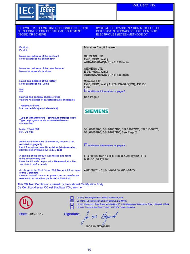 Item Sr. No. - 23 - CE Certificate | PDF | Electrical Components | Electricity