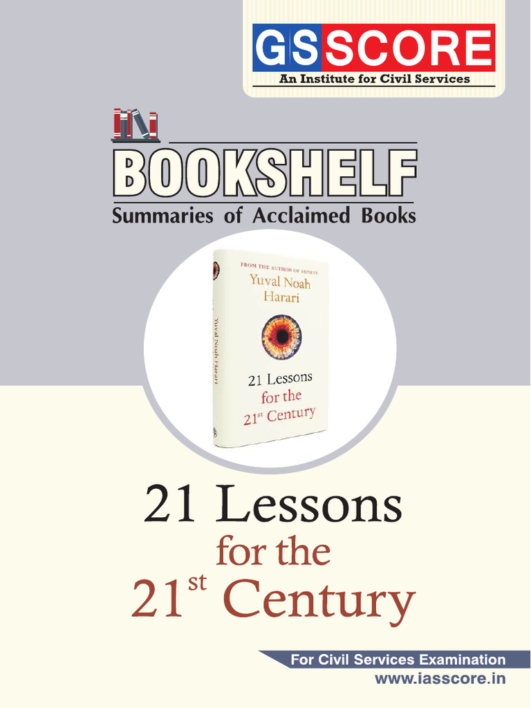 Bookshelf 21 Lessons For The 21st Century | PDF | Immigration | God