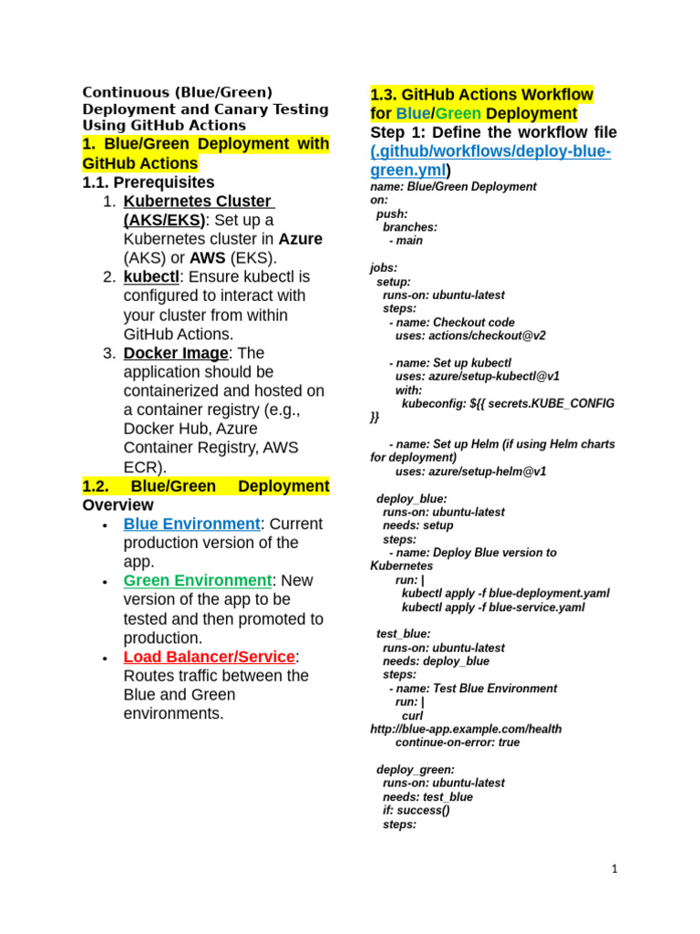 Blue Green and Canary Testing | PDF | Information Technology | Network ... Blue Green and Canary Testing | PDF | Information Technology | Network ...