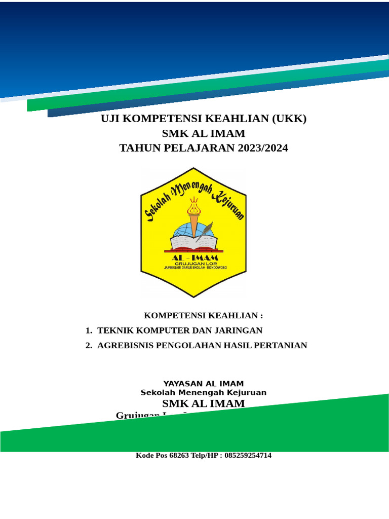 Program Kerja Ukk 2024 | PDF