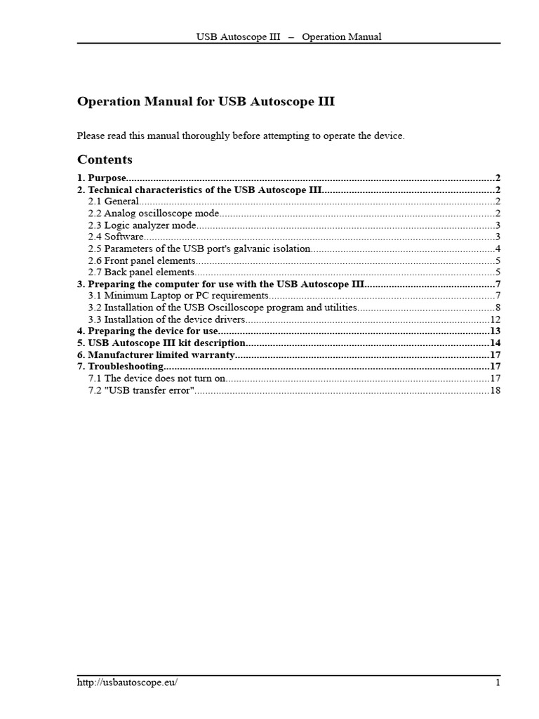 Operation Manual en | PDF | Usb | Personal Computers