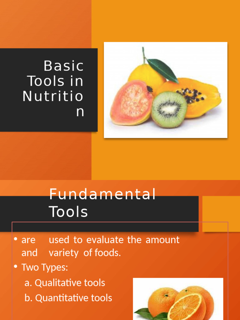 Essential Tools for Healthy Nutrition | PDF | Nutrients | Foods