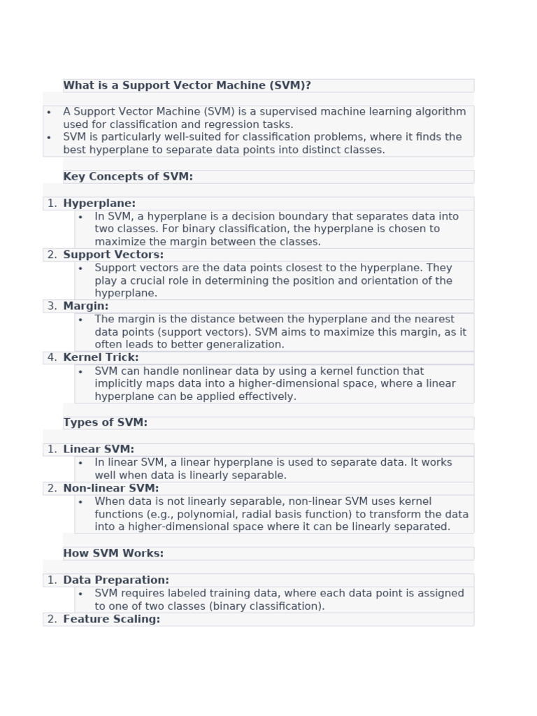Understanding Support Vector Machines (SVM) | PDF | Support Vector ...