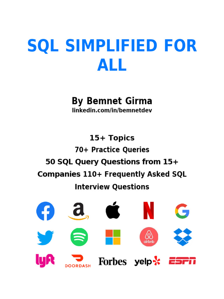 SQL Guide: 70+ Queries & Interview Prep | PDF | Relational Database | Databases