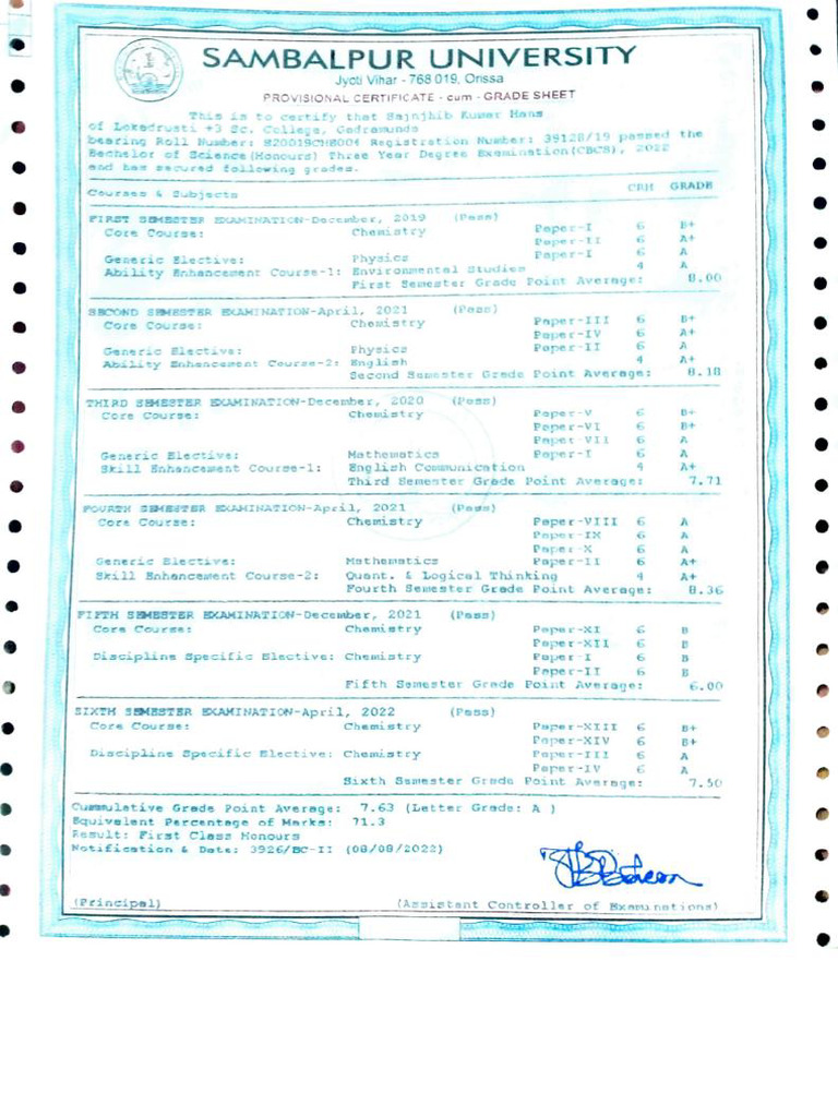 +3 Marksheet - 11zon | PDF