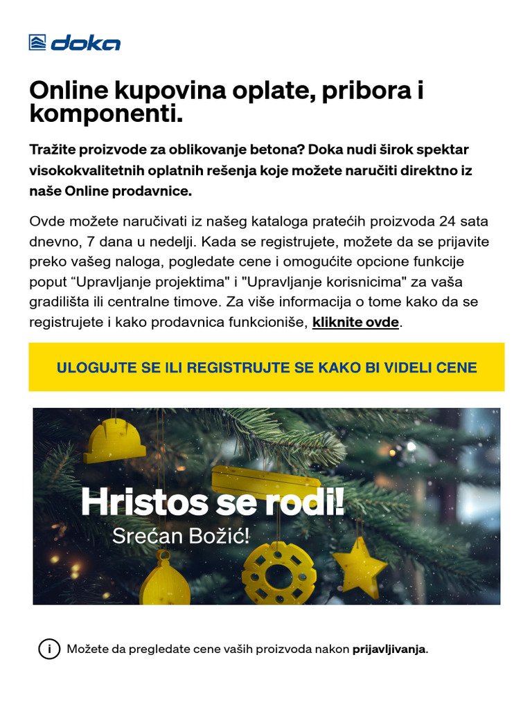 Doka Srbija - Doka Onlajn Prodavnica | PDF