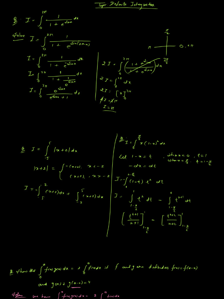 Definite Integration | PDF
