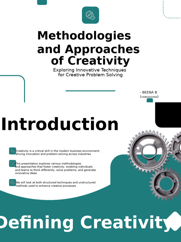 Methodologies and Approaches of Creativity | PDF | Creativity | Design ...