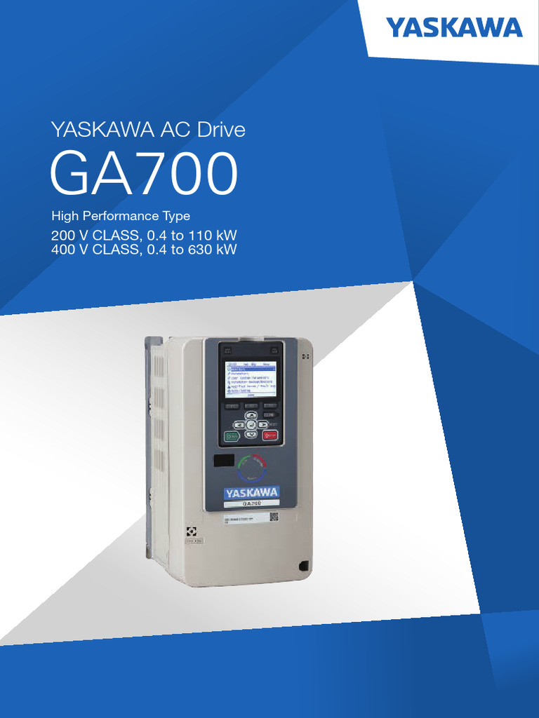 Yaskawa GA700 AC Drive Overview | PDF | Electric Motor | Power Supply
