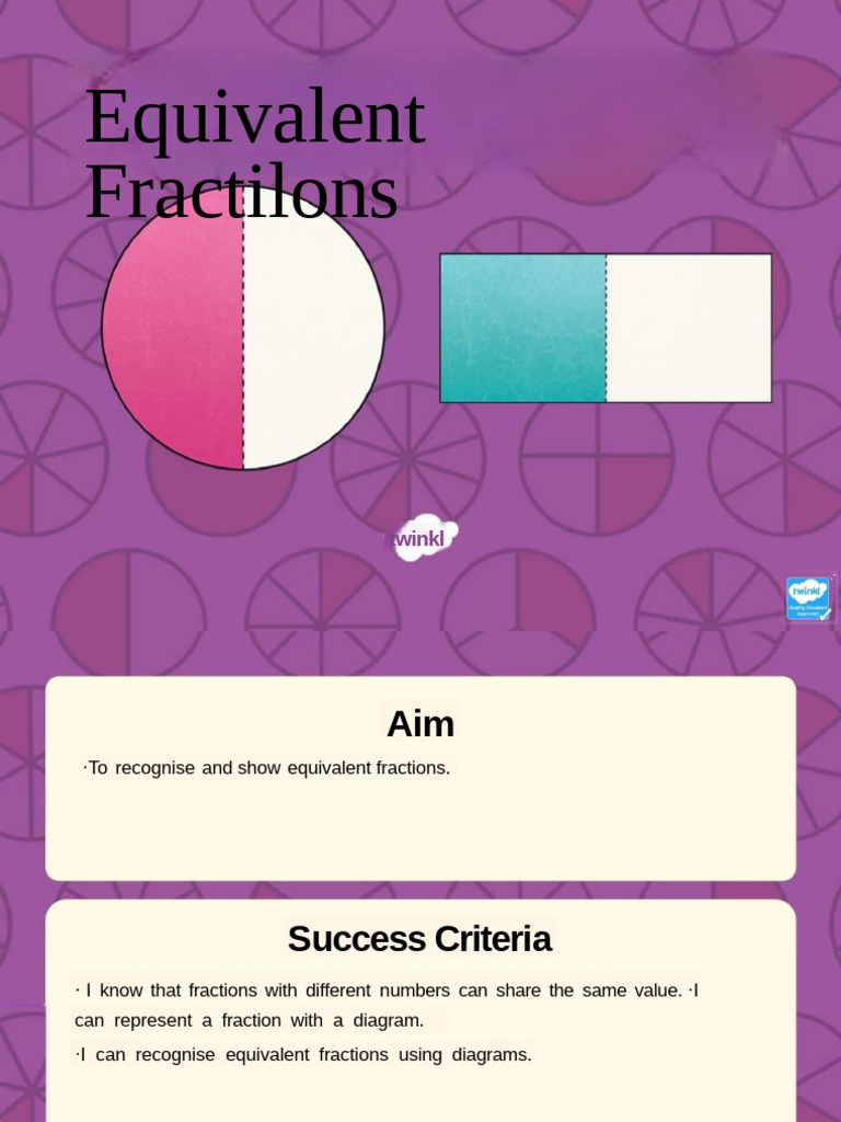Equivalent Fractions PowerPoint | PDF | Mathematical Concepts ...