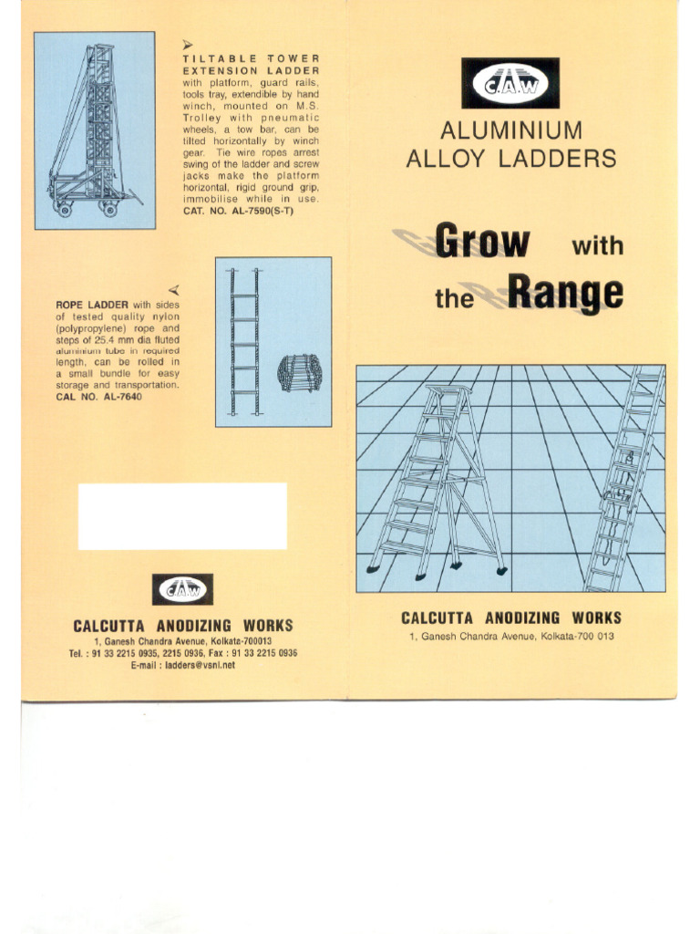 CAW AluminiumLadder CataloguePart1 | PDF
