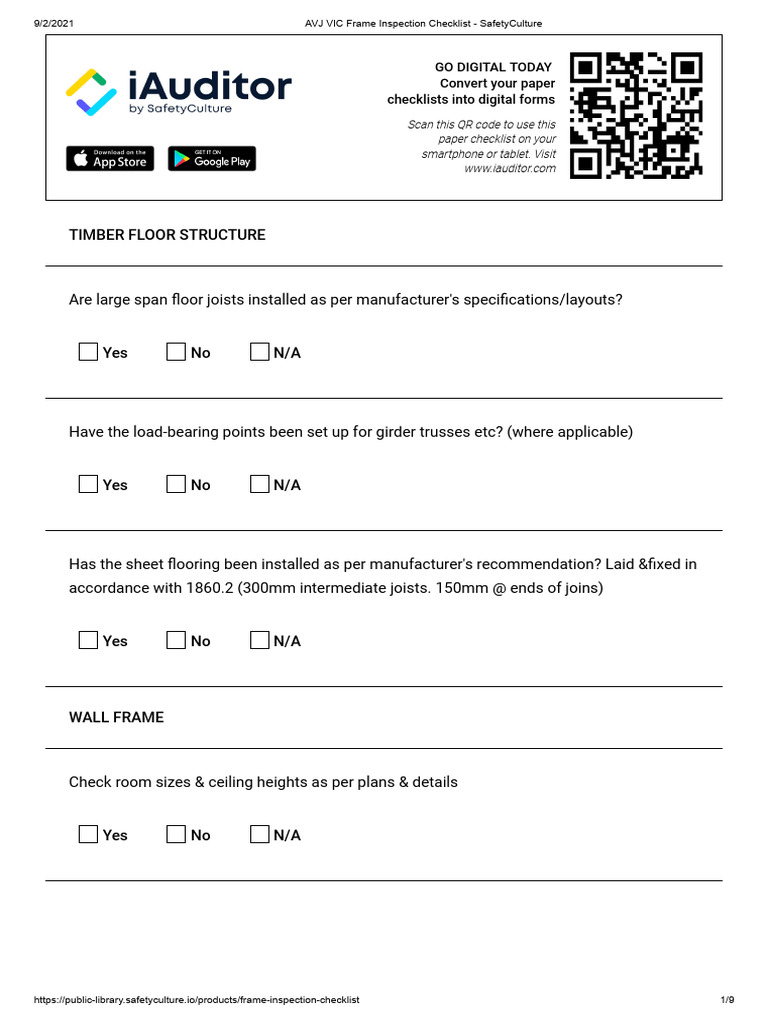 Inspection Checklist | PDF | Truss | Building Engineering