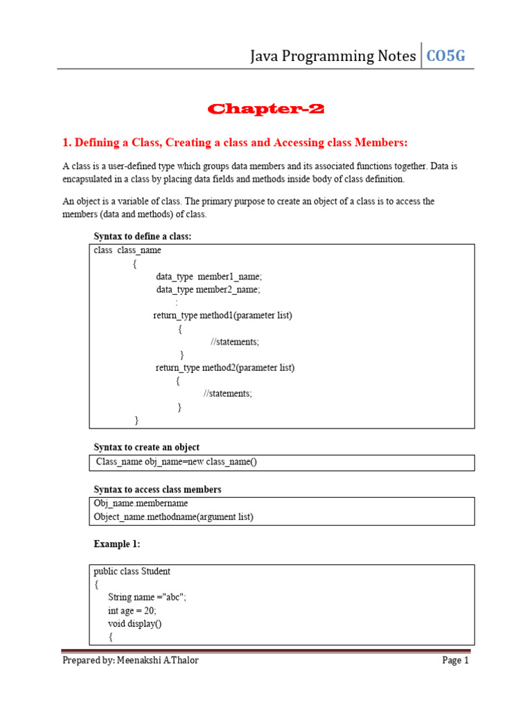 Unit 2 Pdf Programming Constructor Object Oriented Programming 3283