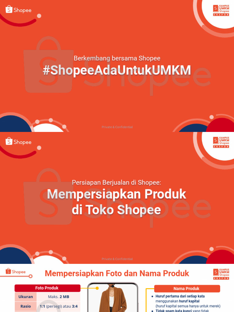 Panduan Jualan di Shopee | PDF