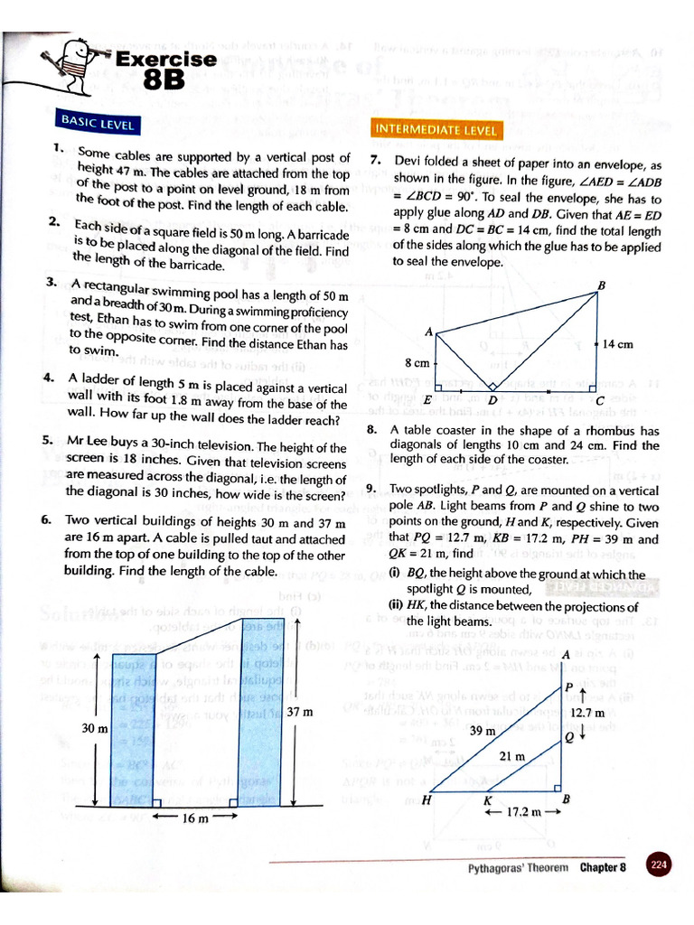 Pythagoras Application Worksheet | PDF