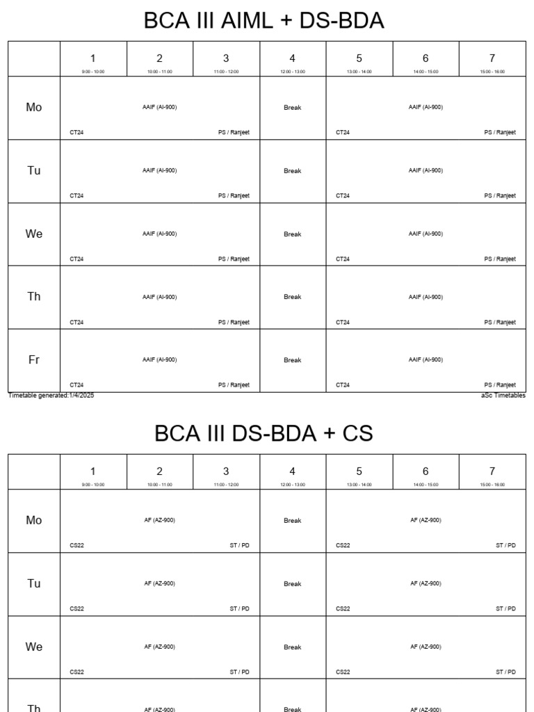 BCA Timetable for 2025 Sessions | PDF | Boat Types | Sailboat Types
