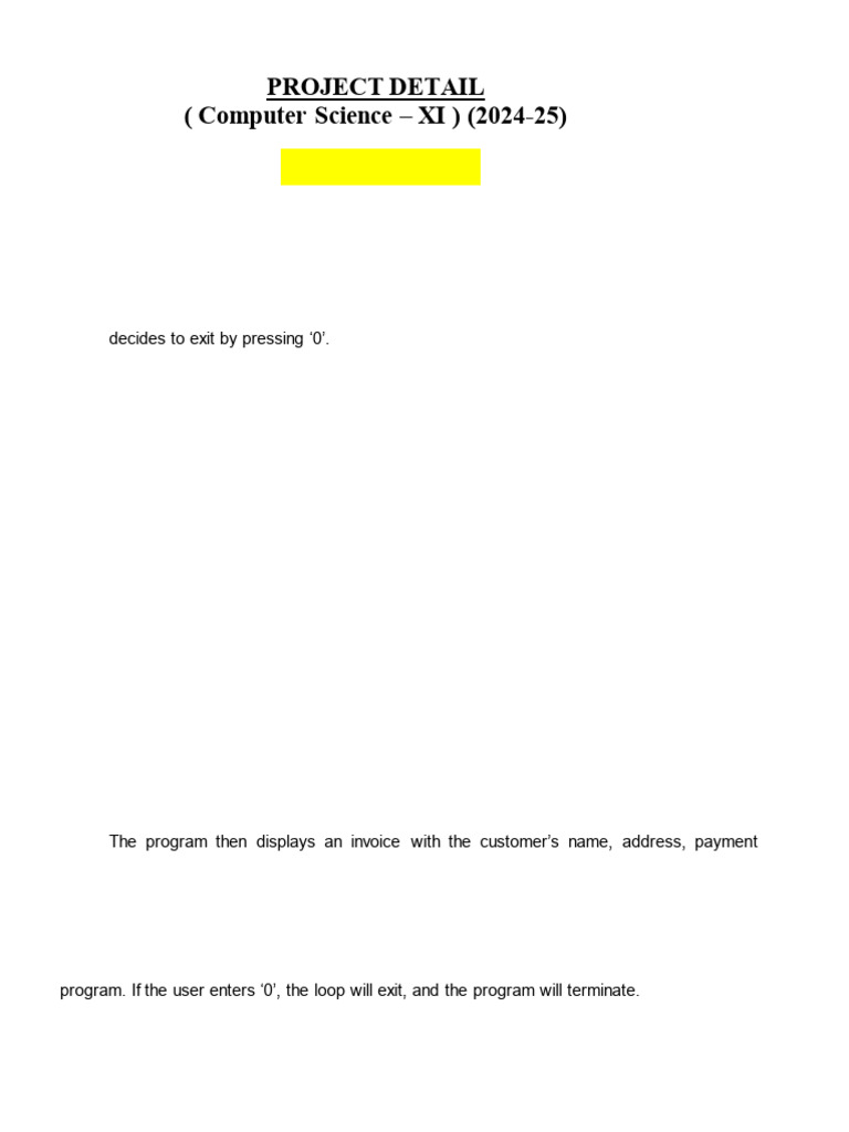 Python Billing System Guide | PDF