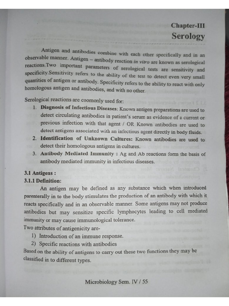 Unit 3: Serology | PDF
