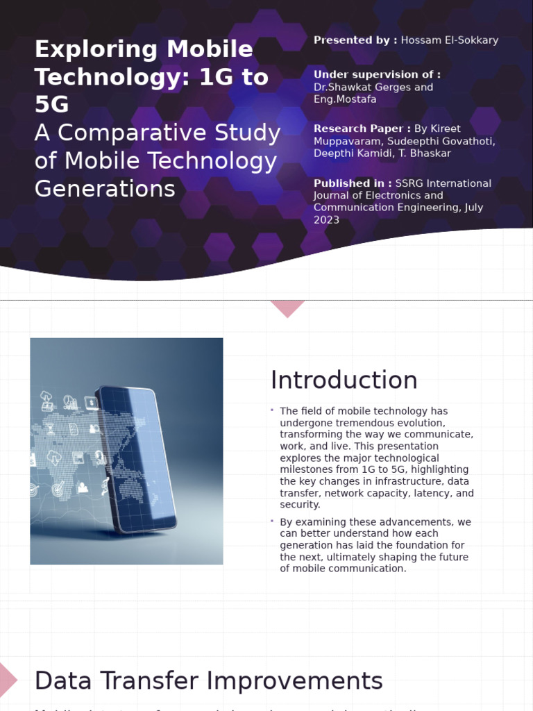 Mobile Technology | PDF | 4 G | Channel Access Method