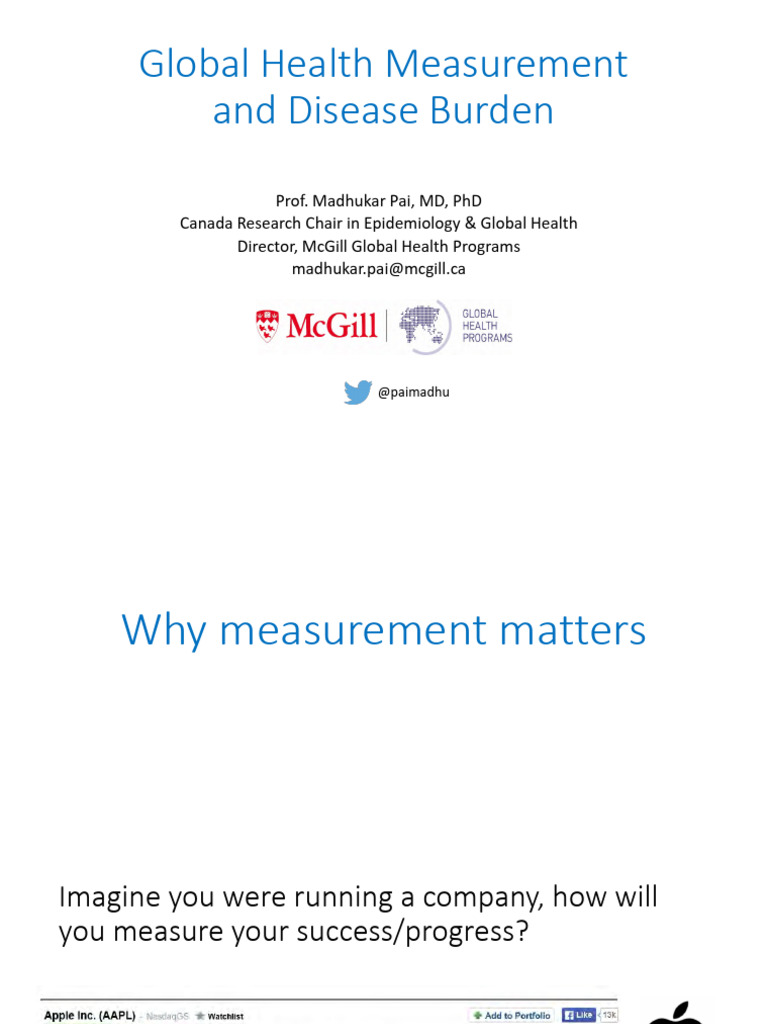 Importance of Global Health Measurement | PDF | Health Policy | Health ...