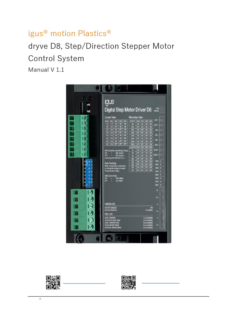 Operating Manual Dryve D8 V1.1 | PDF | Power Supply | Electric Motor