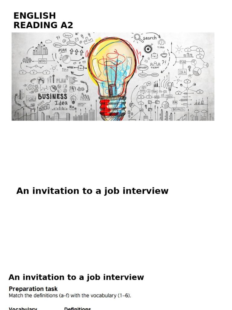 ENGLISH READING A2 | PDF