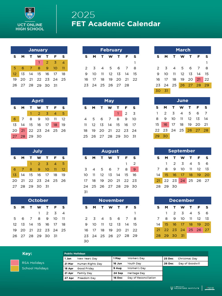 2025 Academic Calendar Overview | PDF | Observances | Holidays