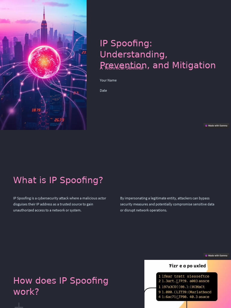 IP Spoofing Understanding Prevention and Mitigation | PDF | Security ...