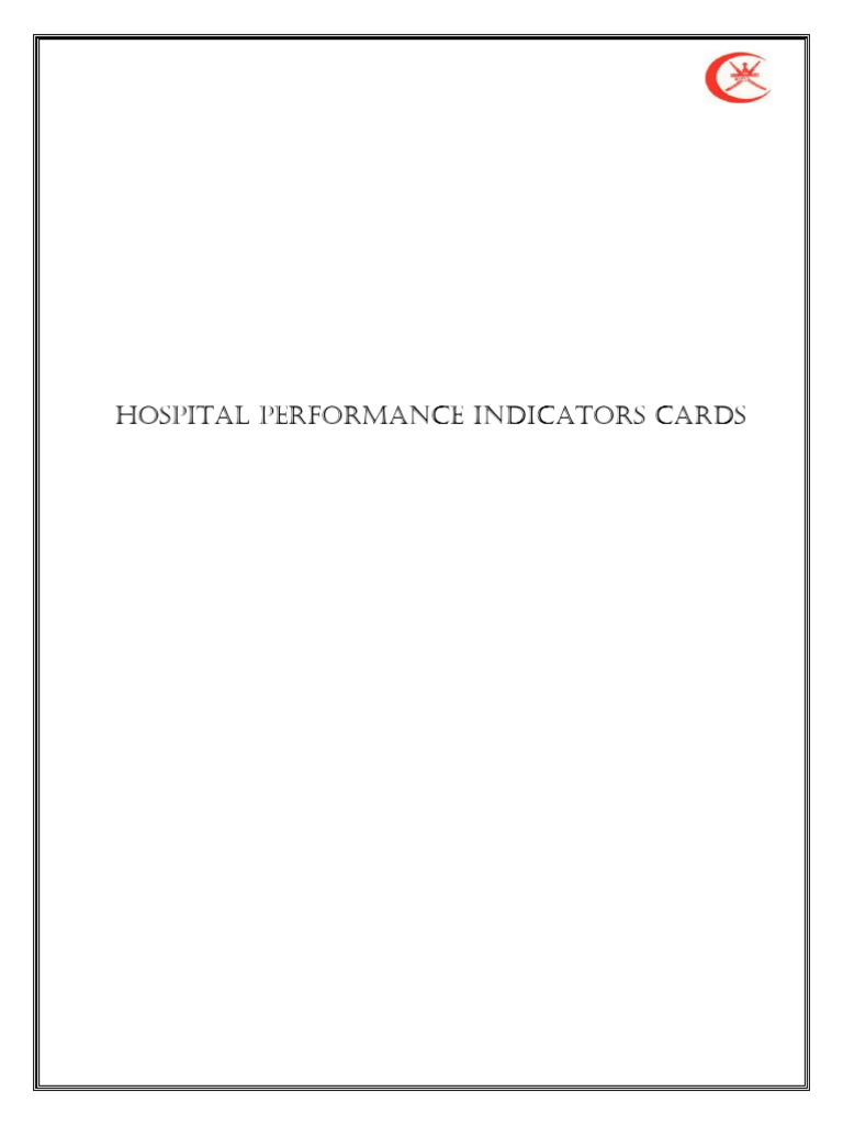 3final Hospital Perfromance Indicators Cards April2020 | PDF ...