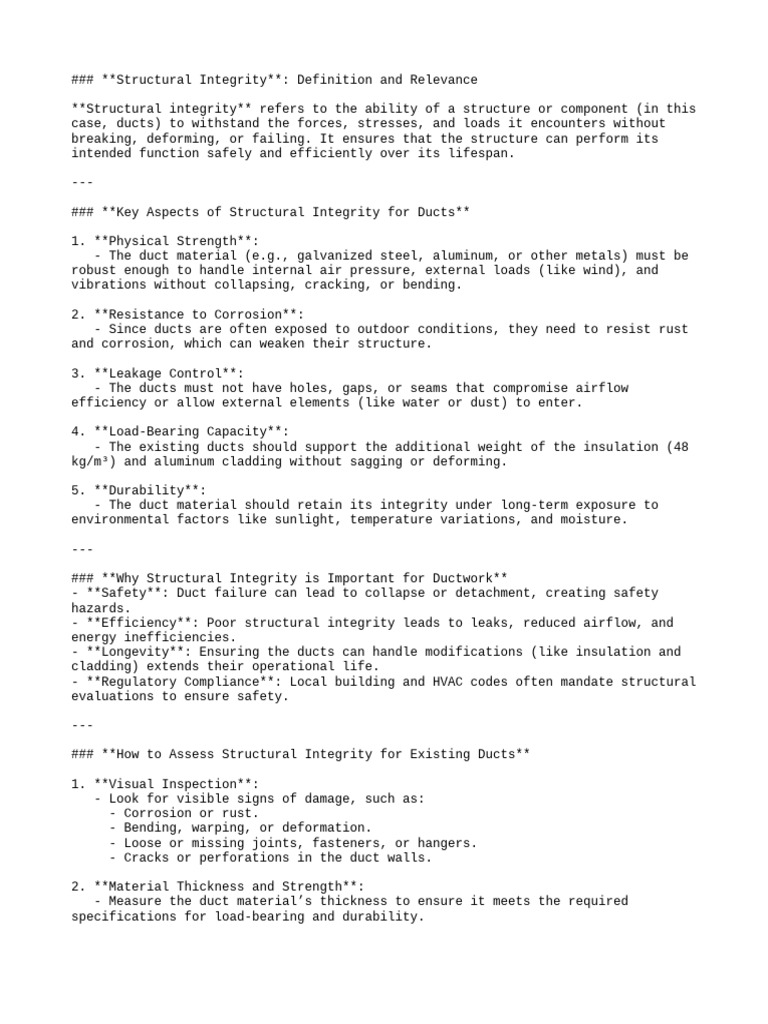 Duct Structural Integrity Guide | PDF | Duct (Flow) | Corrosion