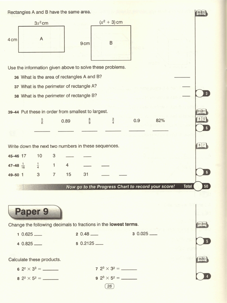 Maths Paper 9 | PDF