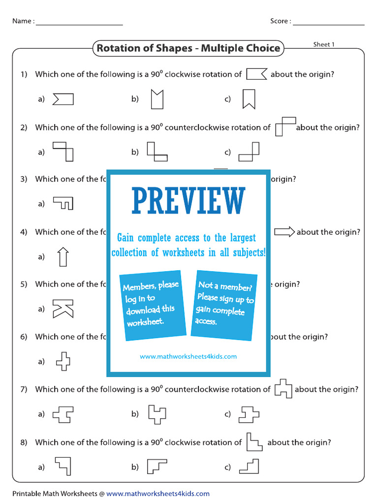 MCQ and Shapes and Diagonal | PDF