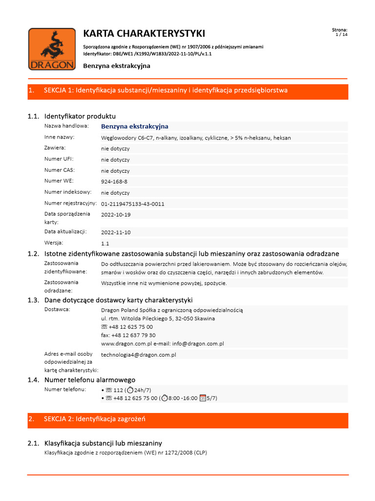 Dbe Karta-Charakterystyki | PDF