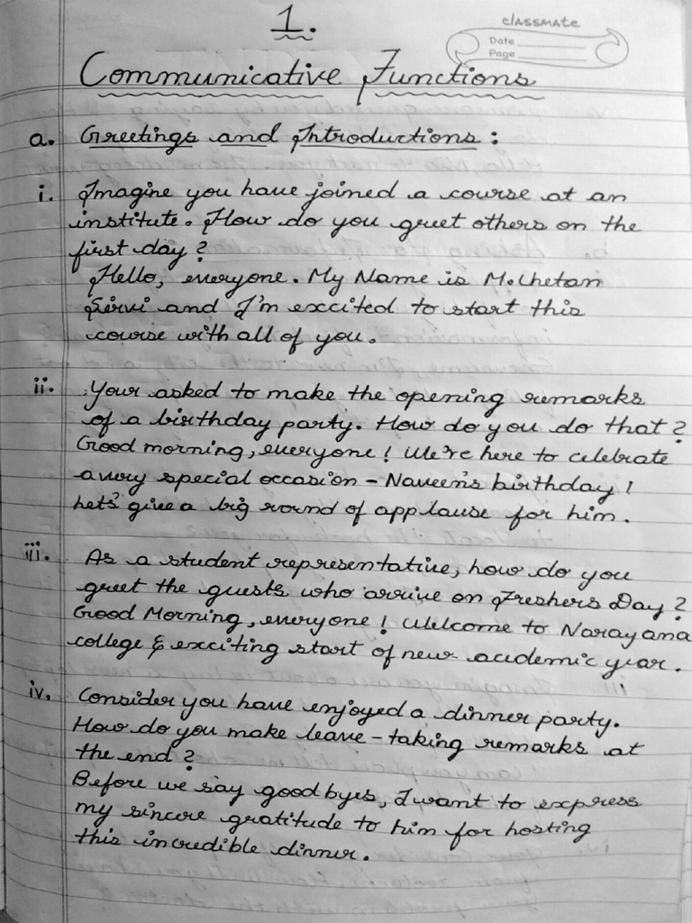 English 1ST Year Practical Record | PDF