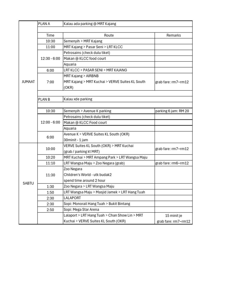 T109 Bus and MRT Schedule Guide | PDF