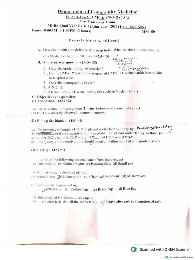 Pre-Uni GMC Kanker | PDF