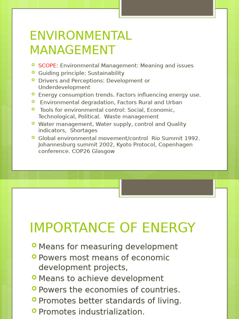 U6 Environmental Management | PDF | Environmental Degradation | Pollution
