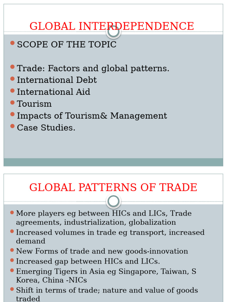 U6 Global Interdependence | PDF | Cost Of Living | Trade