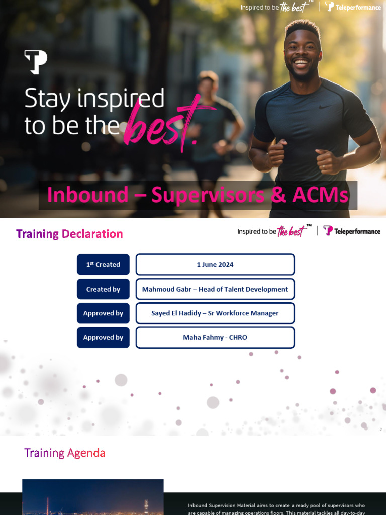 Inbound For Supervisors & ACMs-2 | PDF | Performance Indicator | Service Level Agreement