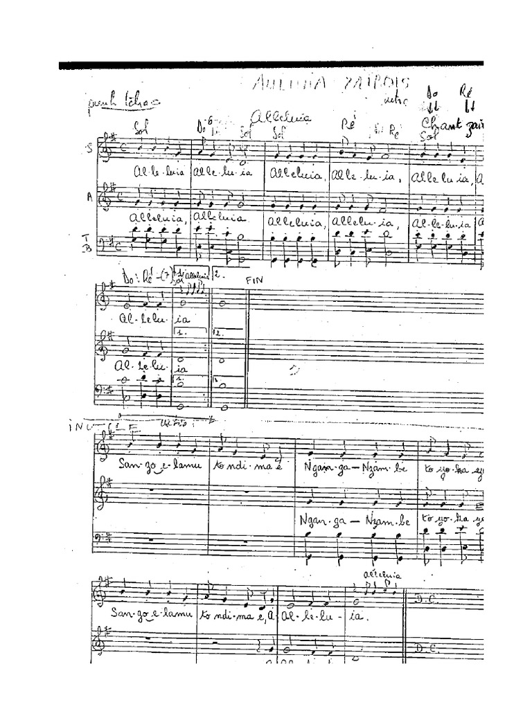 Alleluia Zairois | PDF