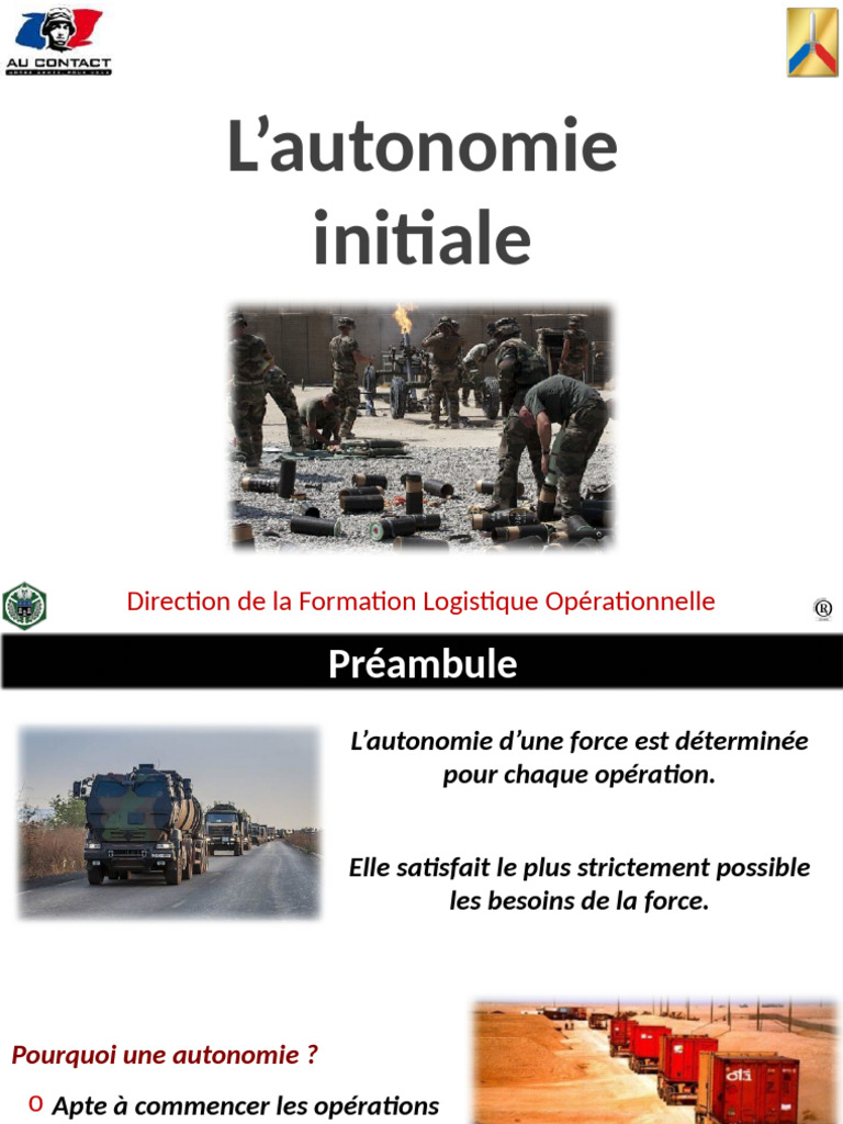 5-L'autonomie Initiale | PDF | Hygiène | Logistique
