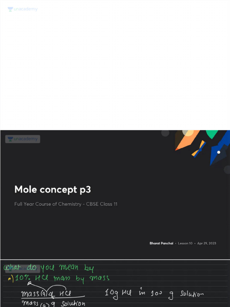 Mole Concept Part III | PDF