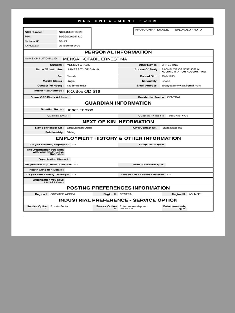 Nssgug8506620 - University of Ghana | PDF