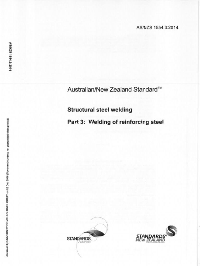 AS1554.3 - 2014 Structural Steel Welding Part 3 Welding of Reinforcing ...