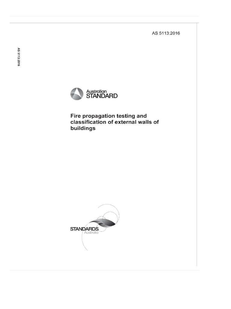 AS5113-2006 - Fire Propagation Testing and Classification of External ...
