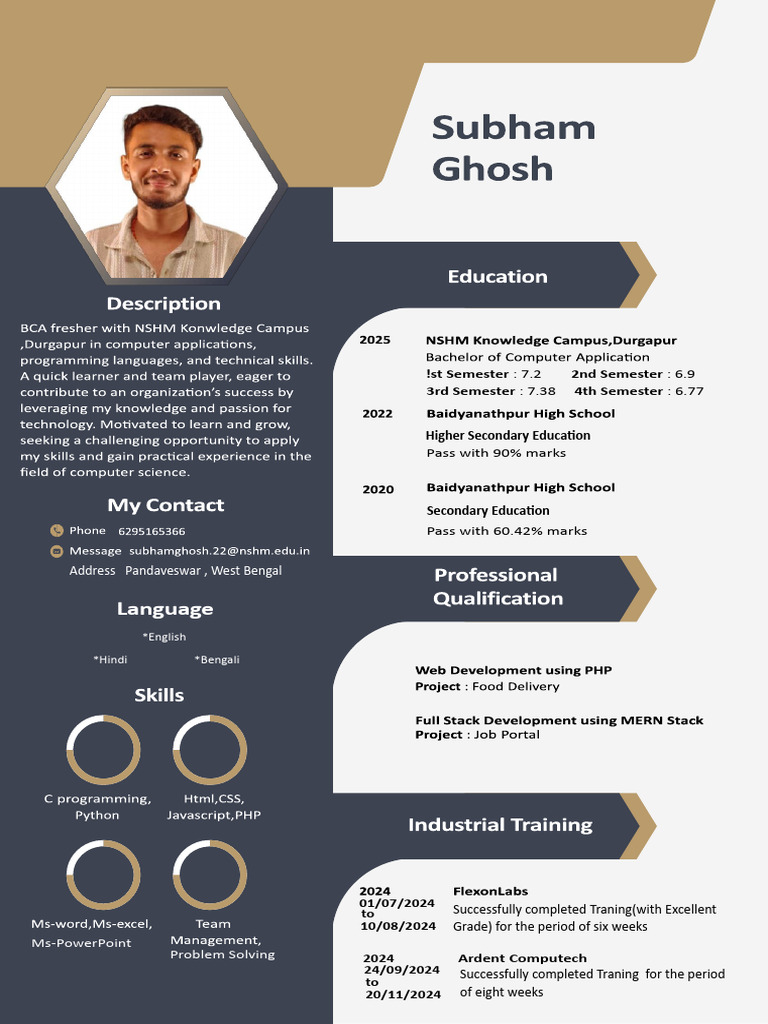 Subham Ghosh Resume-1 | PDF